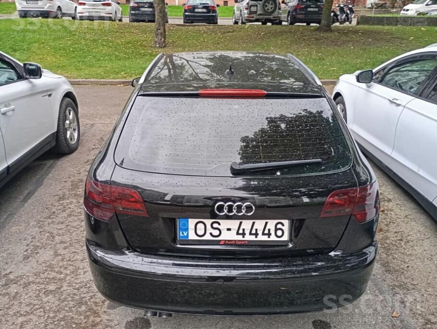 Black Audi A3 2007 in Riga, with an engine capacity of 2.00 L and mileage of 275 thousand km for 3550 €, photo 6 on AUTOMOTO.COM.LV