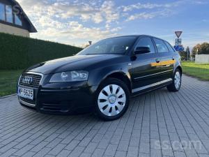 Black Audi A3 2007 in Riga, with an engine capacity of 1.90 L and mileage of 315 thousand km for 2490 €, photo  on AUTOMOTO.COM.LV