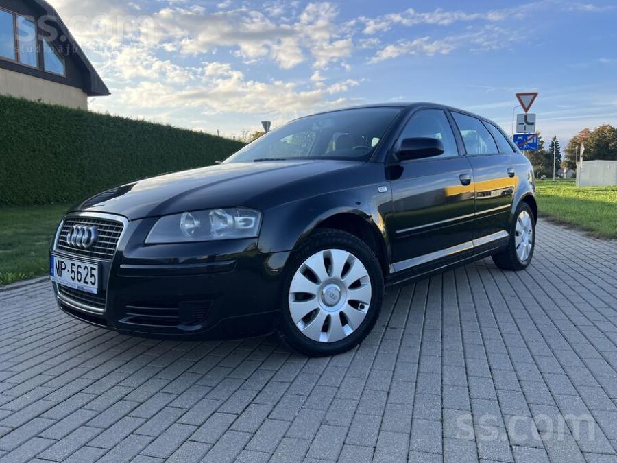 Черный Ауди А3 2007 в Рига, объемом двигателя 1.90 л и пробегом 315 тыс. км за 2490 €, фото 1 на AUTOMOTO.COM.LV