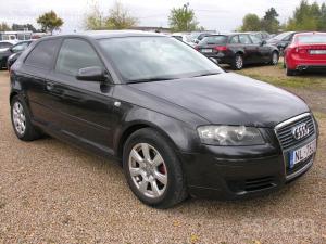 Black Audi A3 2007 in Riga, with an engine capacity of 2.00 L and mileage of 0 thousand km for 2950 €, photo 3 on AUTOMOTO.COM.LV