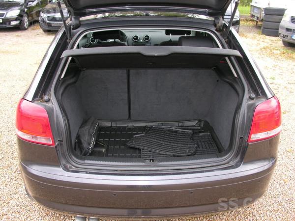 Audi A3 2007 in Riga on AUTOMOTO.COM.LV Black Audi A3 2007 in Riga, with an engine capacity of 2.00 L and mileage of 0 thousand km for 2950 €, photo 6 on AUTOMOTO.COM.LV