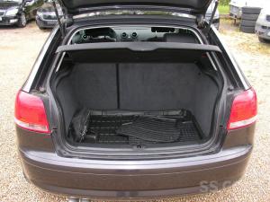 Black Audi A3 2007 in Riga, with an engine capacity of 2.00 L and mileage of 0 thousand km for 2950 €, photo 6 on AUTOMOTO.COM.LV