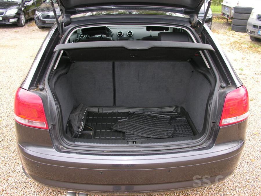 Black Audi A3 2007 in Riga, with an engine capacity of 2.00 L and mileage of 0 thousand km for 2950 €, photo 6 on AUTOMOTO.COM.LV