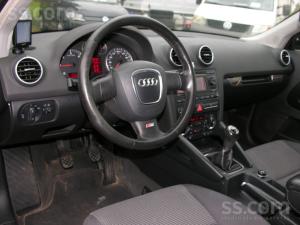 Black Audi A3 2007 in Riga, with an engine capacity of 2.00 L and mileage of 0 thousand km for 2950 €, photo 14 on AUTOMOTO.COM.LV