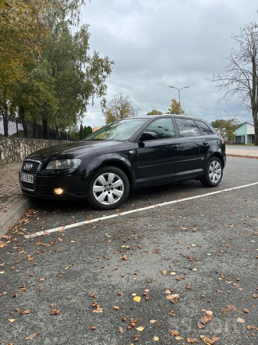 Black Audi A3 2007 in Valmiera, with an engine capacity of 2.00 L and mileage of 289 thousand km for 3950 €, photo 12 on AUTOMOTO.COM.LV