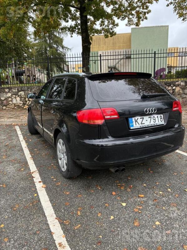 Black Audi A3 2007 in Valmiera, with an engine capacity of 2.00 L and mileage of 289 thousand km for 3950 €, photo 3 on AUTOMOTO.COM.LV