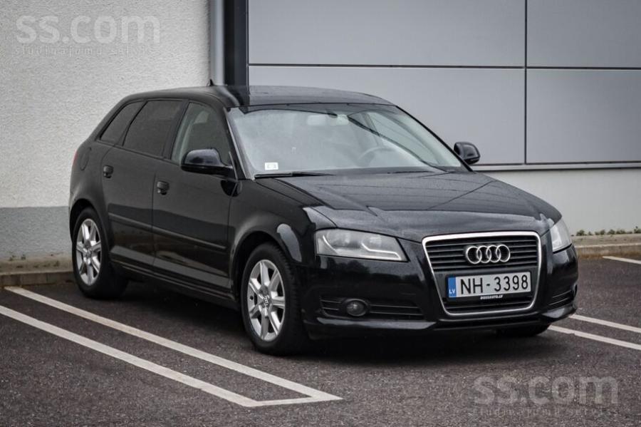 Black Audi A3 2008 in Riga, with an engine capacity of 2.00 L and mileage of 0 thousand km for 6990 €, photo 3 on AUTOMOTO.COM.LV