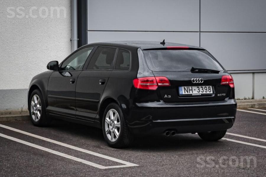 Black Audi A3 2008 in Riga, with an engine capacity of 2.00 L and mileage of 0 thousand km for 6990 €, photo 6 on AUTOMOTO.COM.LV