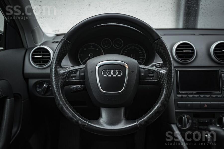 Black Audi A3 2008 in Riga, with an engine capacity of 2.00 L and mileage of 0 thousand km for 6990 €, photo 17 on AUTOMOTO.COM.LV
