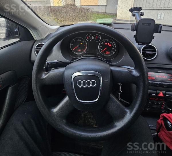 Black Audi A3 2008 in Saldus, with an engine capacity of 1.90 L and mileage of 282 thousand km for 4100 €, photo 3 on AUTOMOTO.COM.LV