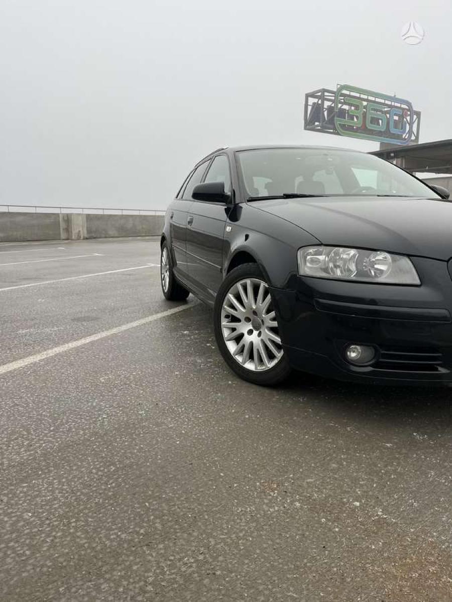 Black Audi A3 2008 in Vilnius, with an engine capacity of 1.90 L and mileage of 302 thousand km for 3050 €, photo 4 on AUTOMOTO.COM.LV
