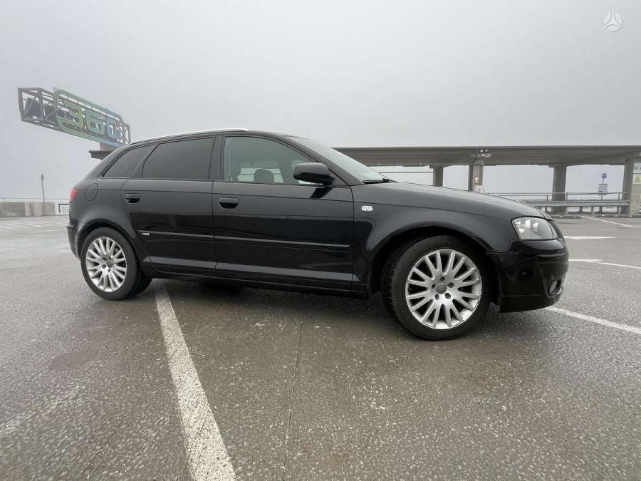 Black Audi A3 2008 in Vilnius, with an engine capacity of 1.90 L and mileage of 302 thousand km for 3050 €, photo 5 on AUTOMOTO.COM.LV
