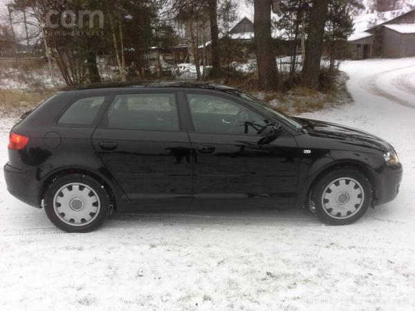 Black Audi A3 2008 in Rezekne, with an engine capacity of 1.90 L and mileage of 310 thousand km for 3450 €, photo 6 on AUTOMOTO.COM.LV