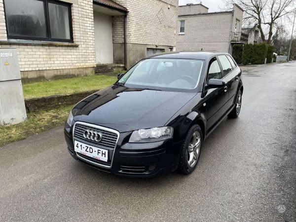 Black Audi A3 2008 in Raseiniai, with an engine capacity of 1.60 L and mileage of 196 thousand km for 3200 €, photo 1 on AUTOMOTO.COM.LV