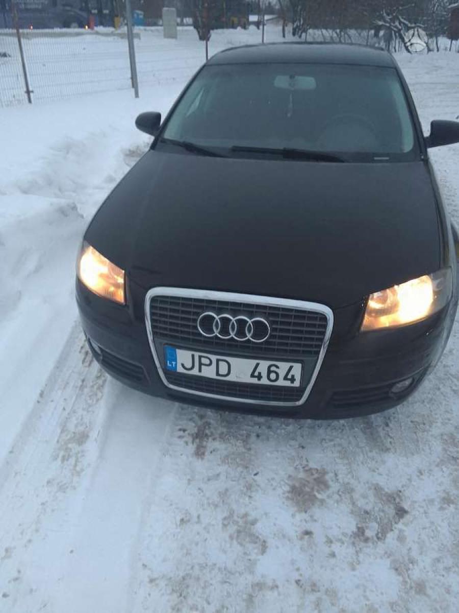 Black Audi A3 2008 in Siauliai, with an engine capacity of 1.90 L and mileage of 310 thousand km for 2577 €, photo 1 on AUTOMOTO.COM.LV