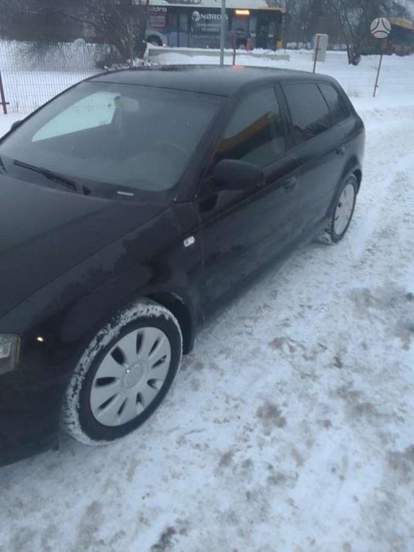 Black Audi A3 2008 in Siauliai, with an engine capacity of 1.90 L and mileage of 310 thousand km for 2577 €, photo 2 on AUTOMOTO.COM.LV
