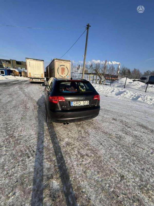 Black Audi A3 2008 in Kaunas, with an engine capacity of 1.97 L and mileage of 278 thousand km for 3750 €, photo 7 on AUTOMOTO.COM.LV