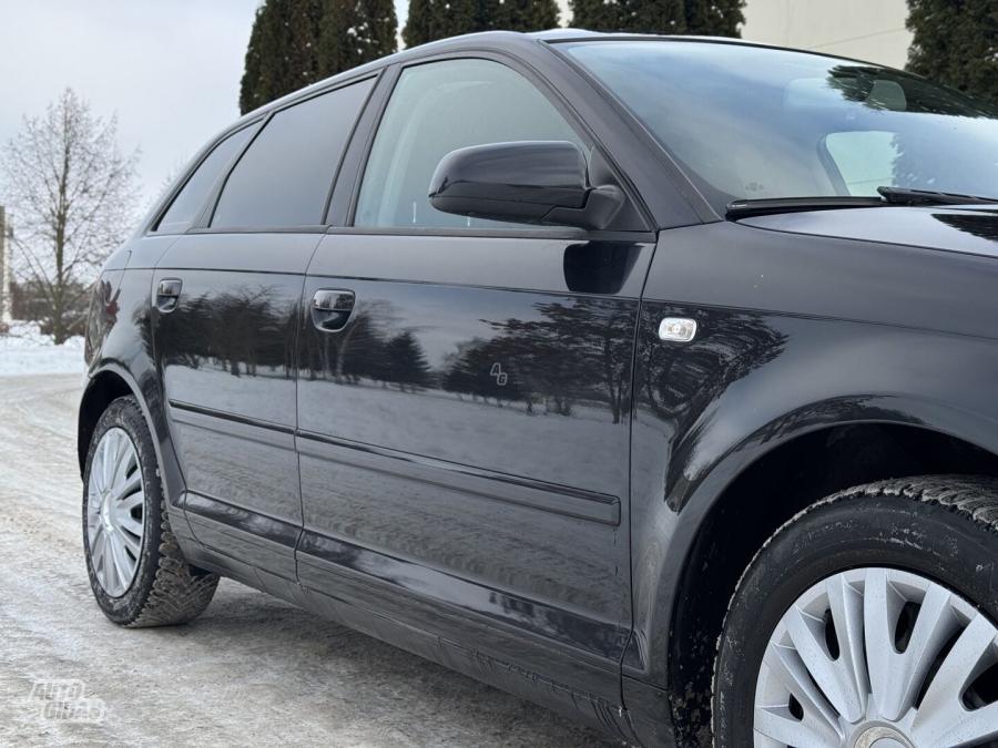 Black Audi A3 2008 in Kaisiadorys, with an engine capacity of 1.90 L and mileage of 320 thousand km for 3100 €, photo 15 on AUTOMOTO.COM.LV