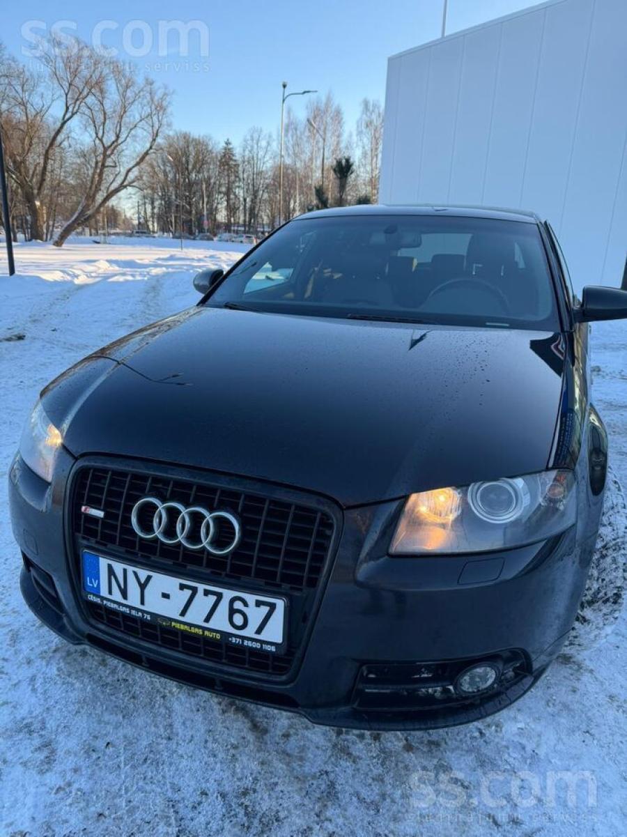 Black Audi A3 2008 in Riga, with an engine capacity of 1.80 L and mileage of 278 thousand km for 5300 €, photo 4 on AUTOMOTO.COM.LV