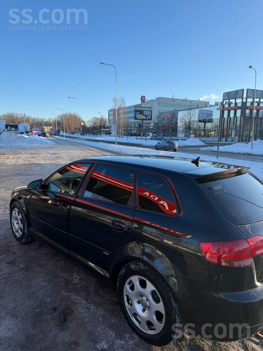 Black Audi A3 2008 in Riga, with an engine capacity of 1.80 L and mileage of 278 thousand km for 5300 €, photo 6 on AUTOMOTO.COM.LV