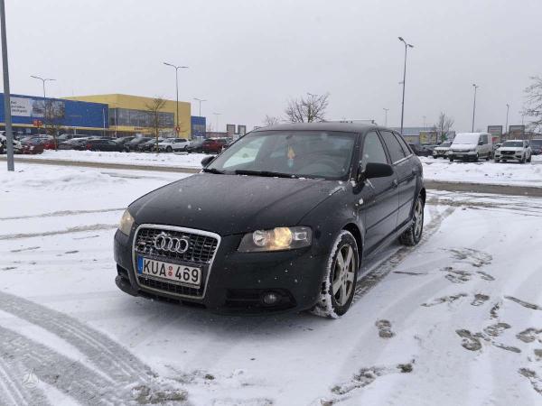 Melns Audi A3 2008 Viļņa, ar dzinēja tilpumu 1.90 L un nobraukumu 324 tūkst. km par 3000 €, foto 1 vietnē AUTOMOTO.COM.LV