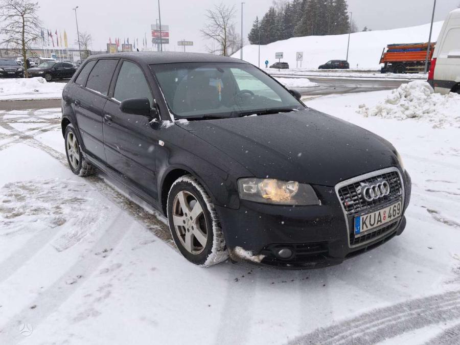 Black Audi A3 2008 in Vilnius, with an engine capacity of 1.90 L and mileage of 324 thousand km for 3000 €, photo 2 on AUTOMOTO.COM.LV