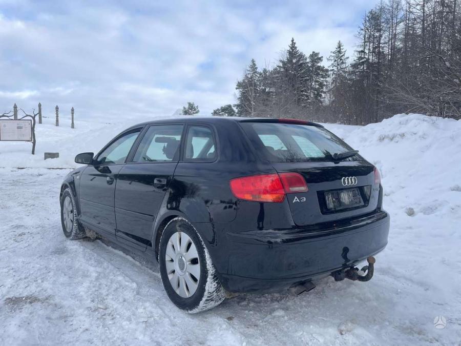 Black Audi A3 2008 in Siauliai, with an engine capacity of 1.90 L and mileage of 340 thousand km for 2550 €, photo 10 on AUTOMOTO.COM.LV