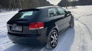 Black Audi A3 2008 in Prienai, with an engine capacity of 1.97 L and mileage of 255 thousand km for 2499 €, photo 5 on AUTOMOTO.COM.LV