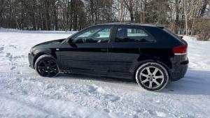 Black Audi A3 2008 in Prienai, with an engine capacity of 1.97 L and mileage of 255 thousand km for 2499 €, photo 6 on AUTOMOTO.COM.LV