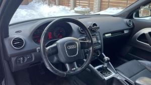 Black Audi A3 2008 in Prienai, with an engine capacity of 1.97 L and mileage of 255 thousand km for 2499 €, photo 7 on AUTOMOTO.COM.LV