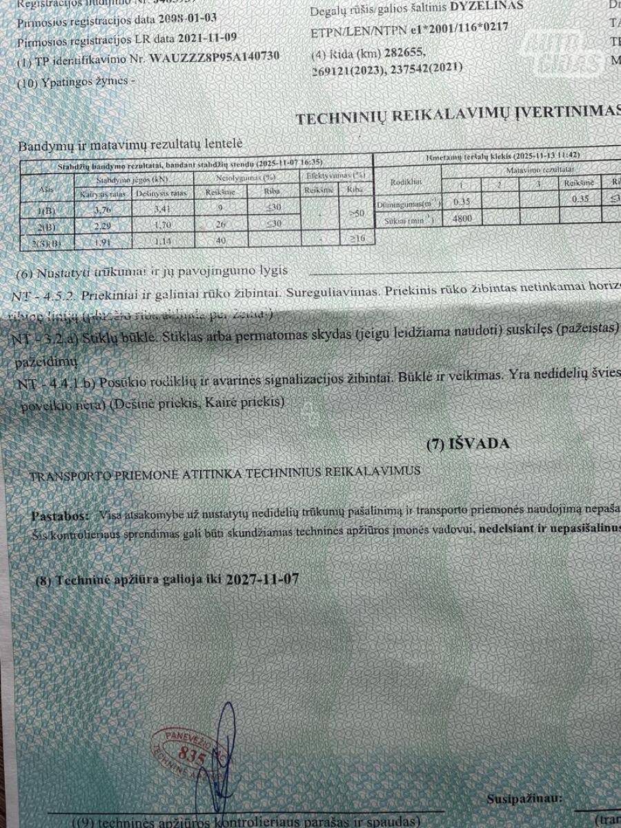 Черный Ауди А3 2008 в Вильнюс, объемом двигателя 2.00 л и пробегом 283 тыс. км за 2500 €, фото 20 на AUTOMOTO.COM.LV