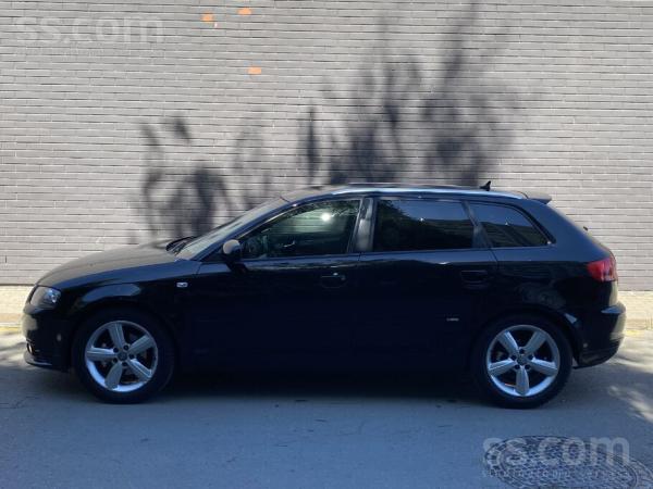 Black Audi A3 2008 in Riga, with an engine capacity of 2.00 L and mileage of 0 thousand km for 4199 €, photo 3 on AUTOMOTO.COM.LV