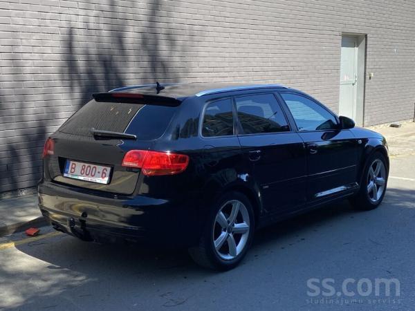 Black Audi A3 2008 in Riga, with an engine capacity of 2.00 L and mileage of 0 thousand km for 4199 €, photo 6 on AUTOMOTO.COM.LV