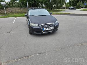 Black Audi A3 2008 in Riga, with an engine capacity of 2.00 L and mileage of 212 thousand km for 1900 €, photo 5 on AUTOMOTO.COM.LV