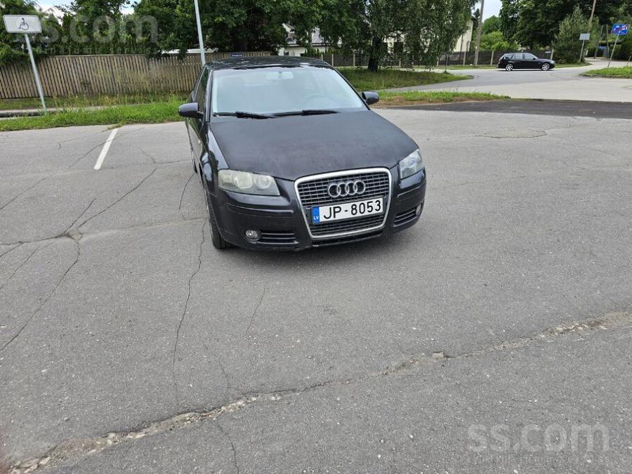 Black Audi A3 2008 in Riga, with an engine capacity of 2.00 L and mileage of 212 thousand km for 1900 €, photo 5 on AUTOMOTO.COM.LV