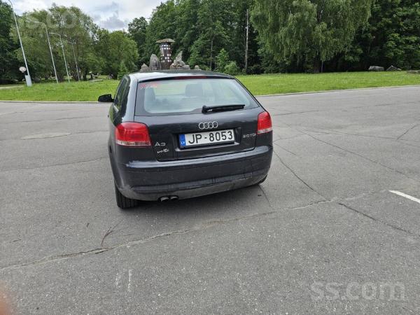 Black Audi A3 2008 in Riga, with an engine capacity of 2.00 L and mileage of 212 thousand km for 1900 €, photo 6 on AUTOMOTO.COM.LV