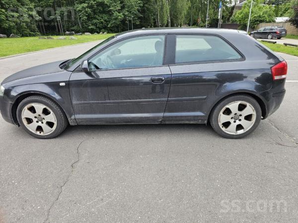 Black Audi A3 2008 in Riga, with an engine capacity of 2.00 L and mileage of 212 thousand km for 1900 €, photo 7 on AUTOMOTO.COM.LV
