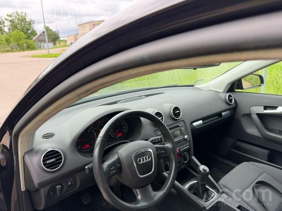 Melns Audi A3 2008 Ludza, ar dzinēja tilpumu 1.90 L un nobraukumu 0 tūkst. km par 4650 €, foto 7 vietnē AUTOMOTO.COM.LV