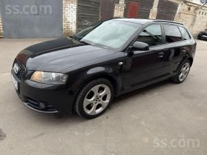 Black Audi A3 2008 in Riga, with an engine capacity of 2.00 L and mileage of 292 thousand km for 6500 €, photo  on AUTOMOTO.COM.LV