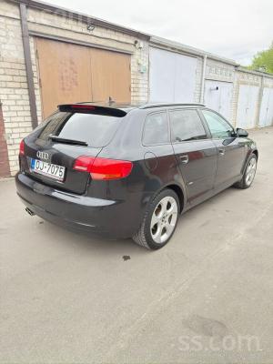 Black Audi A3 2008 in Riga, with an engine capacity of 2.00 L and mileage of 292 thousand km for 6500 €, photo 3 on AUTOMOTO.COM.LV