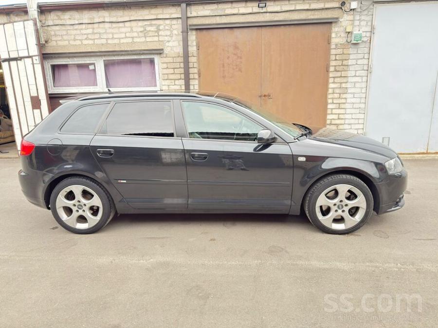 Black Audi A3 2008 in Riga, with an engine capacity of 2.00 L and mileage of 292 thousand km for 6500 €, photo 6 on AUTOMOTO.COM.LV
