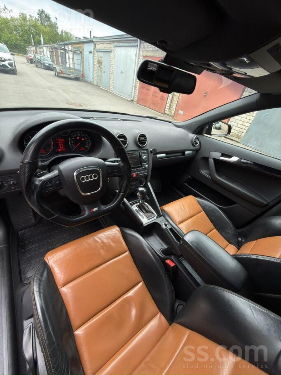 Black Audi A3 2008 in Riga, with an engine capacity of 2.00 L and mileage of 292 thousand km for 6500 €, photo 10 on AUTOMOTO.COM.LV