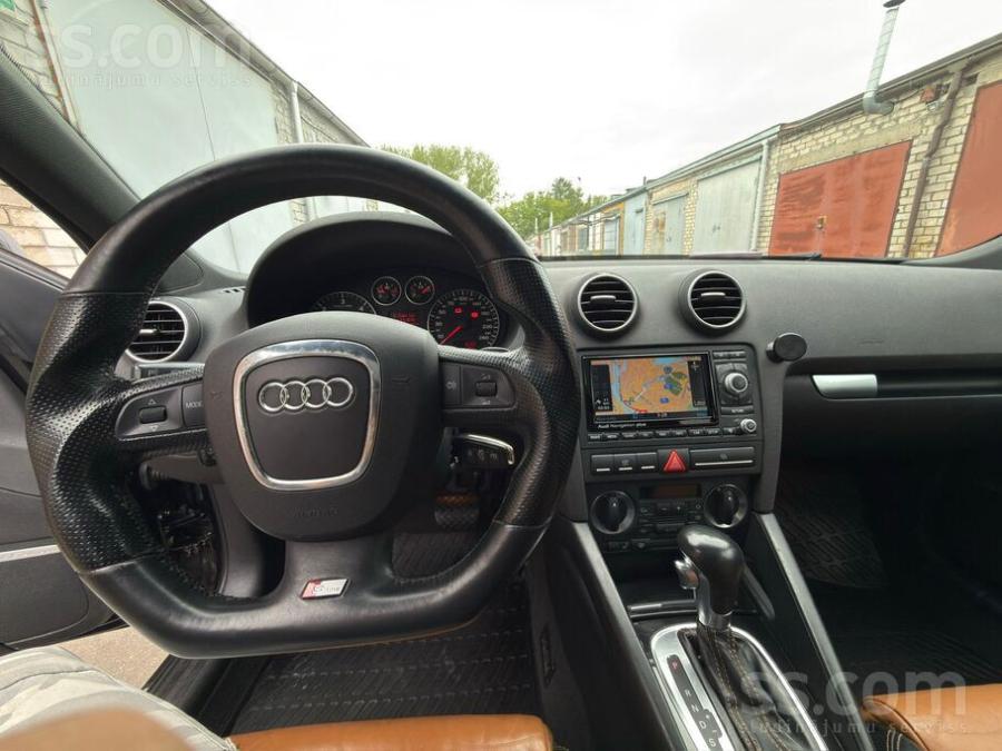 Black Audi A3 2008 in Riga, with an engine capacity of 2.00 L and mileage of 292 thousand km for 6500 €, photo 18 on AUTOMOTO.COM.LV