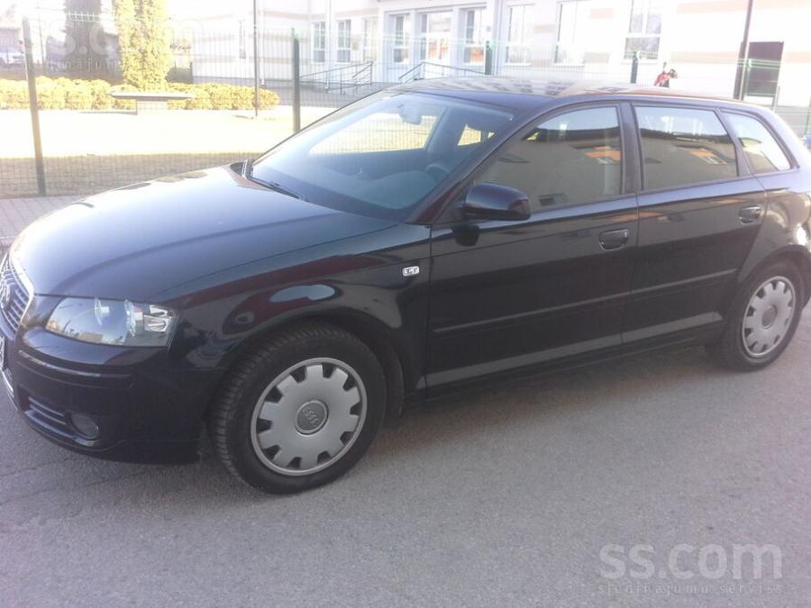 Melns Audi A3 2008 Rēzekne, ar dzinēja tilpumu 1.90 L un nobraukumu 310 tūkst. km par 3450 €, foto 1 vietnē AUTOMOTO.COM.LV