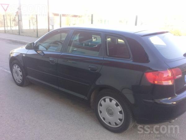 Melns Audi A3 2008 Rēzekne, ar dzinēja tilpumu 1.90 L un nobraukumu 310 tūkst. km par 3450 €, foto 4 vietnē AUTOMOTO.COM.LV