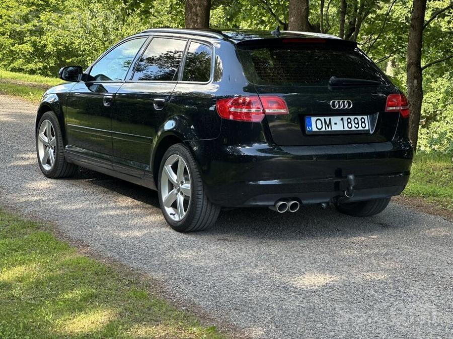 Black Audi A3 2008 in Talsi, with an engine capacity of 1.80 L and mileage of 231 thousand km for 5770 €, photo 3 on AUTOMOTO.COM.LV