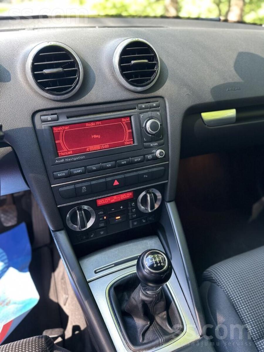 Black Audi A3 2008 in Talsi, with an engine capacity of 1.80 L and mileage of 231 thousand km for 5770 €, photo 23 on AUTOMOTO.COM.LV