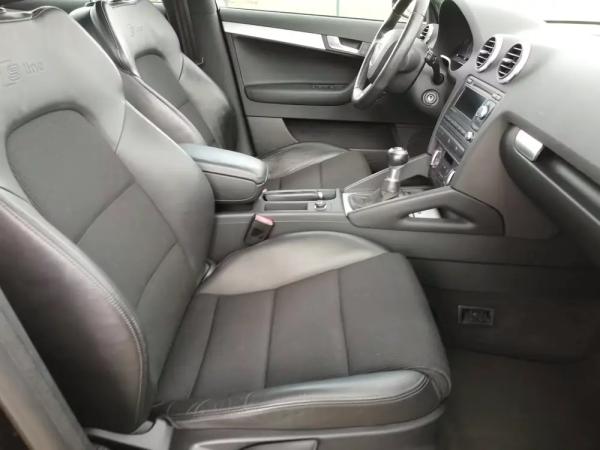 Black Audi A3 2008 in Saldus, with an engine capacity of 2.00 L and mileage of 260 thousand km for 5900 €, photo 10 on AUTOMOTO.COM.LV