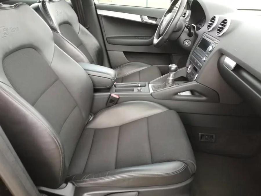 Black Audi A3 2008 in Saldus, with an engine capacity of 2.00 L and mileage of 260 thousand km for 5900 €, photo 11 on AUTOMOTO.COM.LV