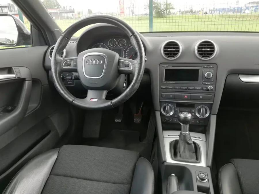 Black Audi A3 2008 in Saldus, with an engine capacity of 2.00 L and mileage of 260 thousand km for 5900 €, photo 12 on AUTOMOTO.COM.LV